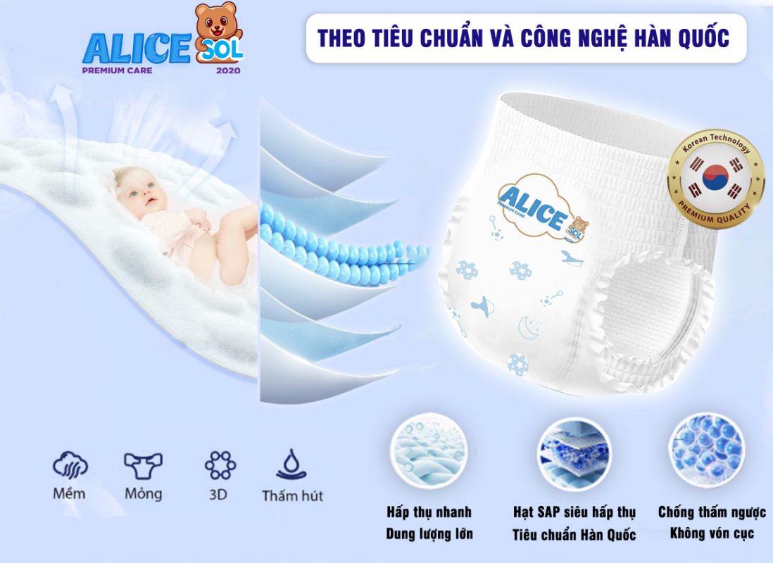 SỰ KHÁC BIỆT CỦA BỈM ALICE - Alice Bỉm Hàn Quốc cho Bé Yêu